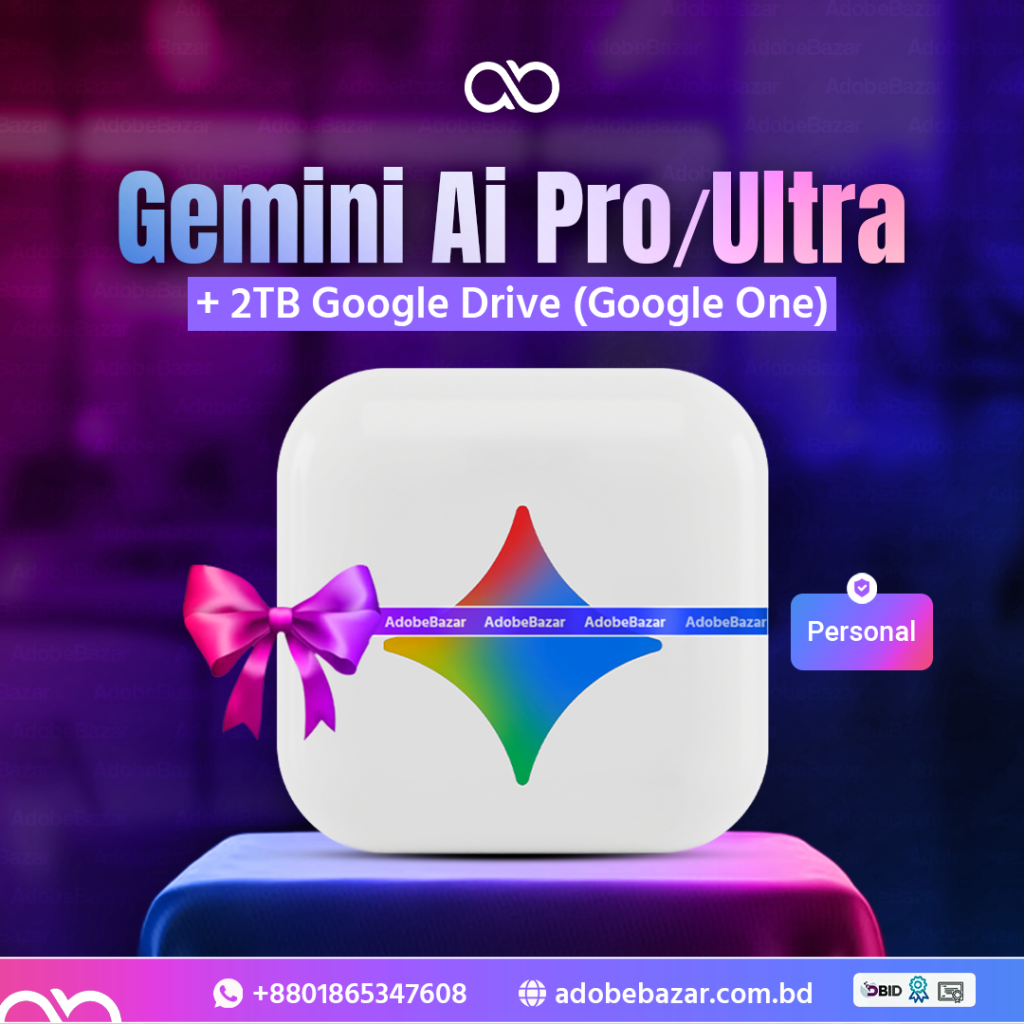 Gemini AI Pro Ultra Yearly Subscription Price in BD - AdobeBazar